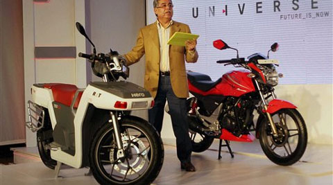 Hero unveils diesel concept bike, 4 other vehicles | Business News ...