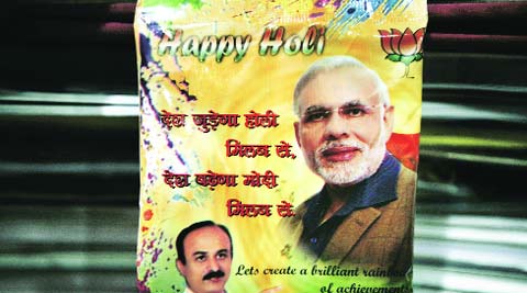 BJP to distribute Modi gulaal for Holi | Delhi News - The Indian Express