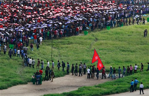 Nepalese attempts to set world’s largest human flag record | World News ...