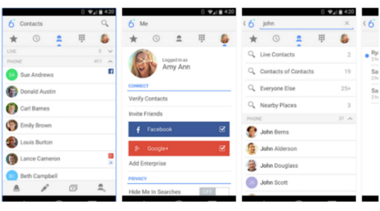 6degrees, addappt, Contacts+: Apps that will manage your contacts ...