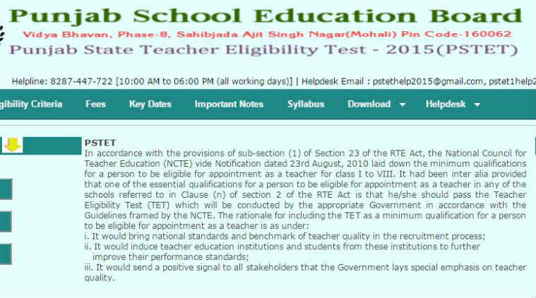 PSTET Exam 2015: Results declared at @pstet.org.in | Education News ...