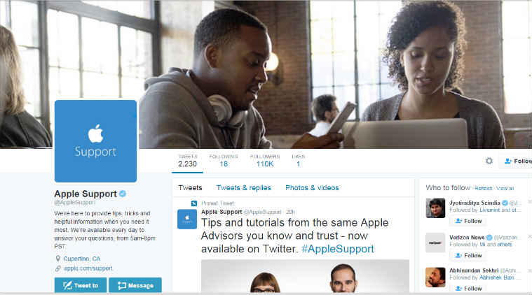 Apple brings customer support service to Twitter | Technology News ...