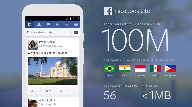 Facebook Lite crosses 100 mn monthly active users, adds support for ...