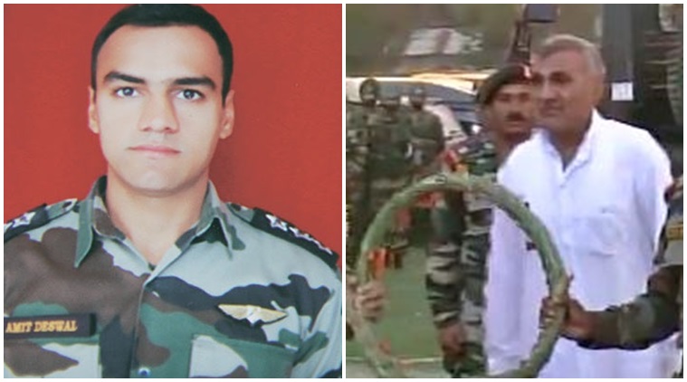 Father of Major Amit Deswal, martyred while battling militants in ...