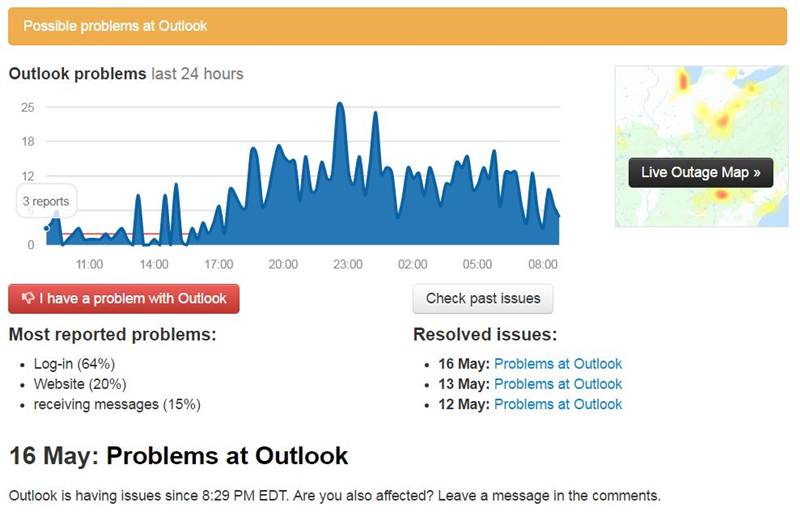Outlook.com down for many users | Technology News - The Indian Express