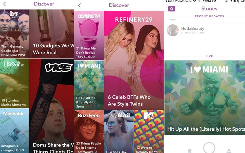 Snapchat redesigns Discover, Stories tab; makes it more prominent ...