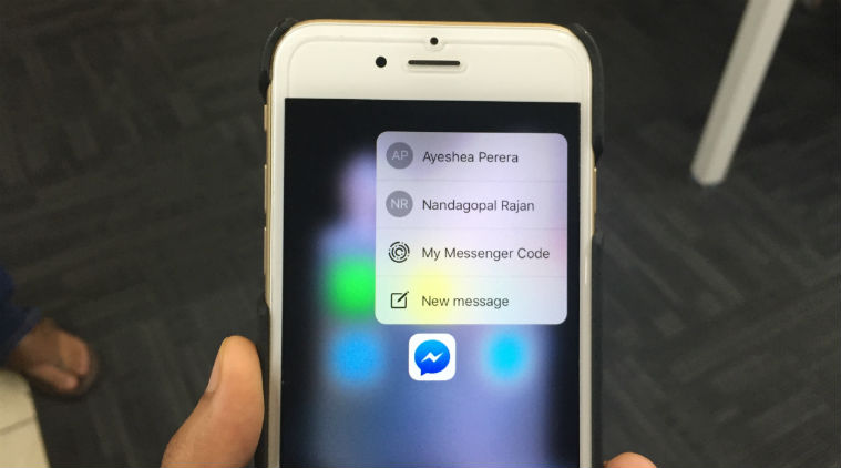 Facebook Messenger on iOS now supports 3D Touch | Technology News - The ...