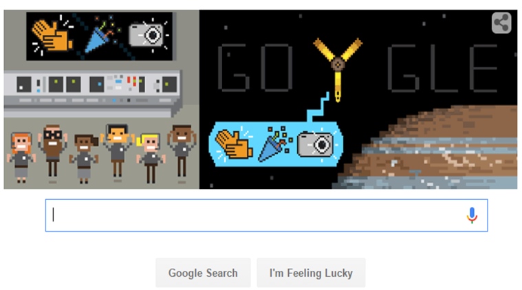 Google celebrates Juno’s entry into Jupiter’s orbit with a doodle ...