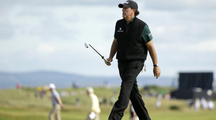 British Open: Phil Mickelson in the lead after first round and share of ...
