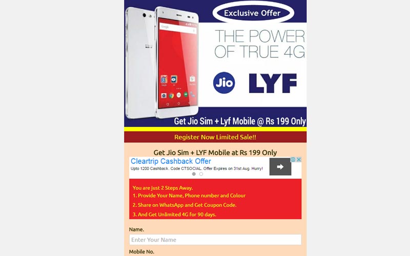 Reliance Jio and Lyf phone at Rs 199? Nope, it’s a scam | Technology ...