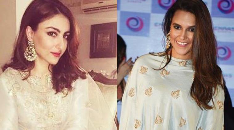 Desi swag: Neha Dhupia and Soha Ali Khan look unbelievably good in ...