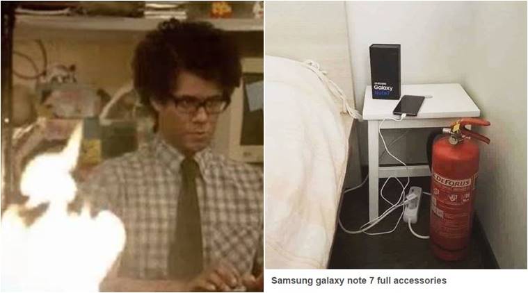 Exploding Samsung Galaxy Note 7 sparks series of online memes ...