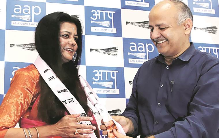 Poonam Azad joins AAP, to rally in Punjab | Delhi News - The Indian Express
