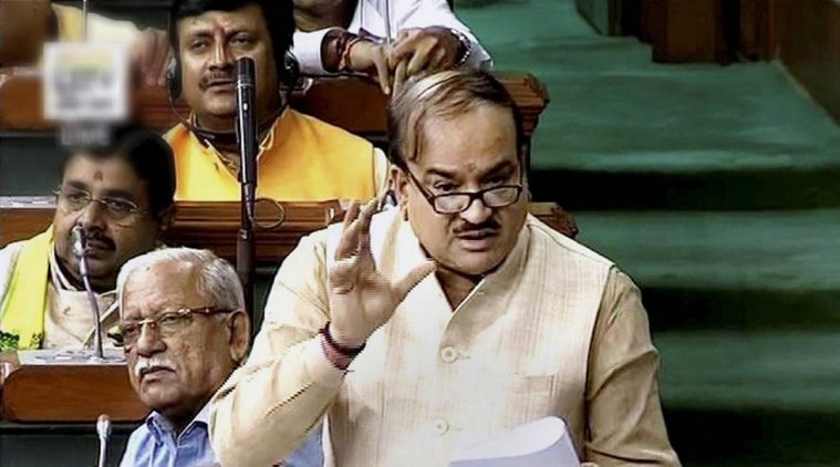 Ananth Kumar attacks Sonia Gandhi for Congress protests in Lok Sabha ...