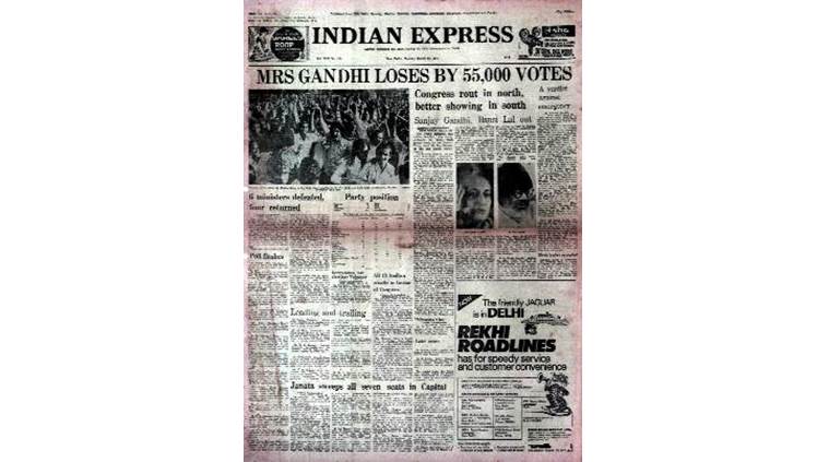 March 21, 1977, Forty Years Ago: Mrs Gandhi Loses | The Indian Express