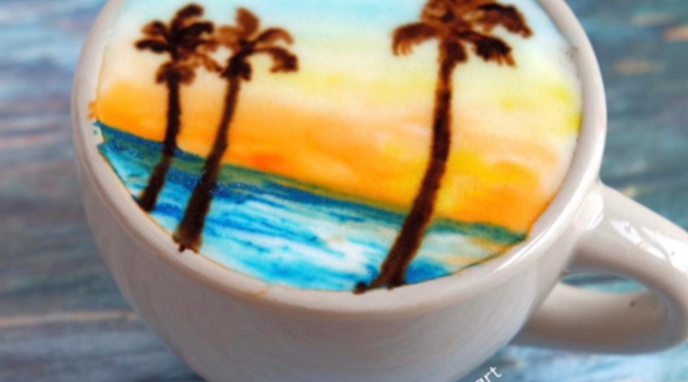 This artist uses coffee to create some amazing art work | Food-wine ...