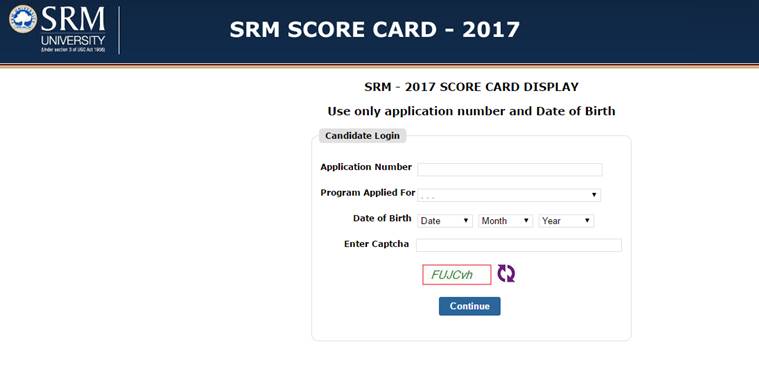 SRMJEEE 2017: Results, ranks available at srmuniv.ac.in | Education News - The Indian Express