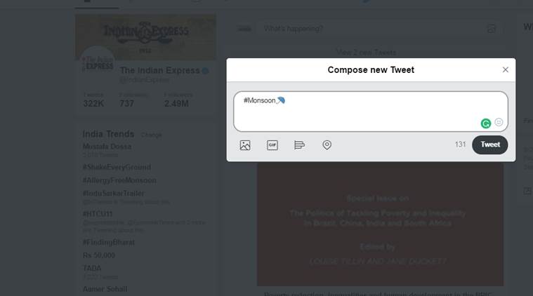 Twitter launches blue umbrella emoji for Indian monsoon | Technology ...