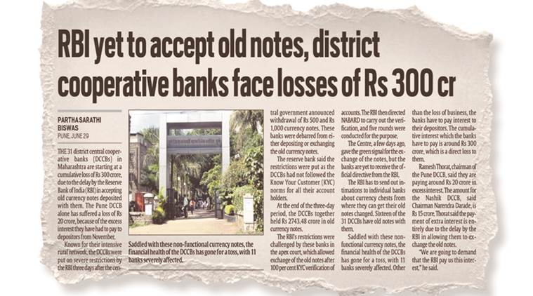 Maharashtra’s DCCBs get RBI green signal to exchange old notes, but ...