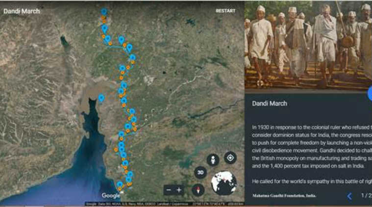 Use Google Earth Voyager to relive Dandi March: Here’s how | Technology ...