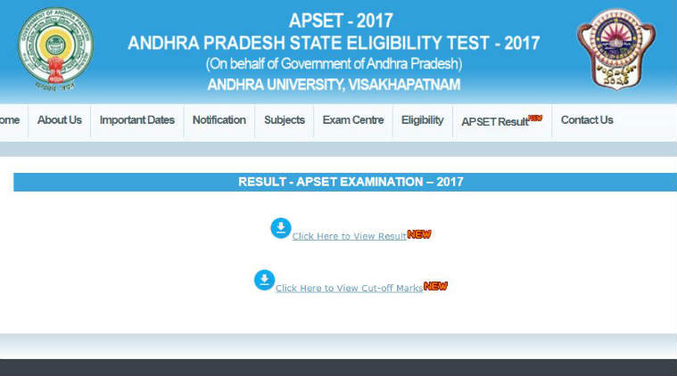 APSET 2017 results declared, check cut-off at apset.net.in | Education ...