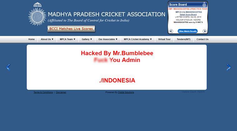 Madhya Pradesh Cricket Association website hacked | Cricket News - The ...