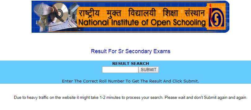 NIOS class 12 October exam 2017 results declared, check online at nios ...