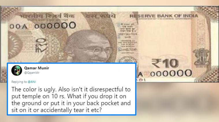 The new 10 rupee note is chocolaty brown, but Twitterati have other ...
