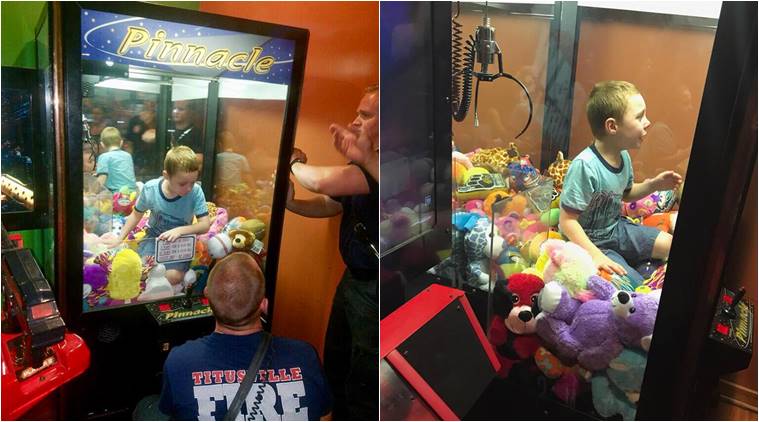 VIDEO: For the love of toys, 4-year-old jumped into arcade machine but ...