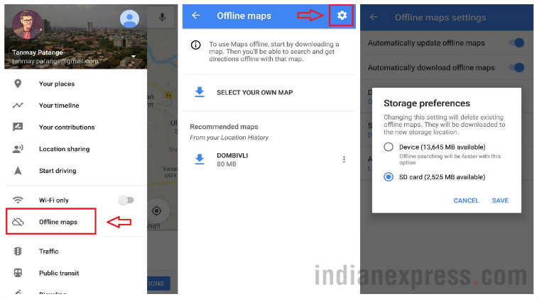 How to download Google Maps areas for offline navigation on Android ...