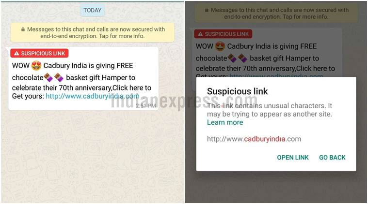 WhatsApp ‘suspicious link detection’ live for Android beta users ...