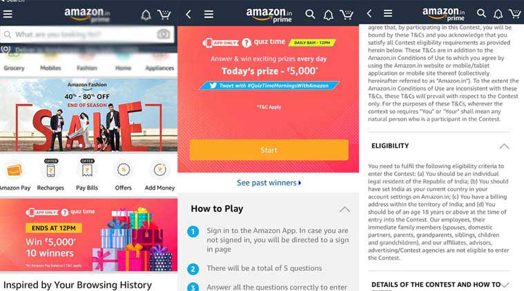 Amazon Quiz Today Time and Answers: Amazon Quiz Contest Today Time ...