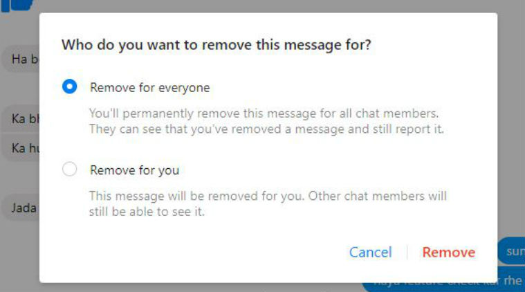 Facebook Messenger ‘Unsend’ feature now live: Here’s how to use it ...