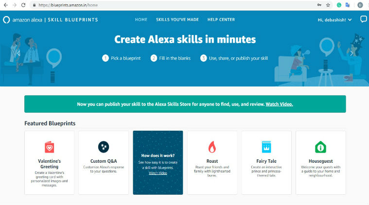 Amazon introduces Alexa Skills Blueprints in India to let users create ...
