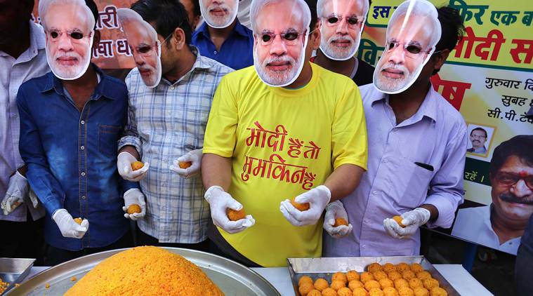 Mumbai: With laddus and cake, BJP workers start preparations for ...