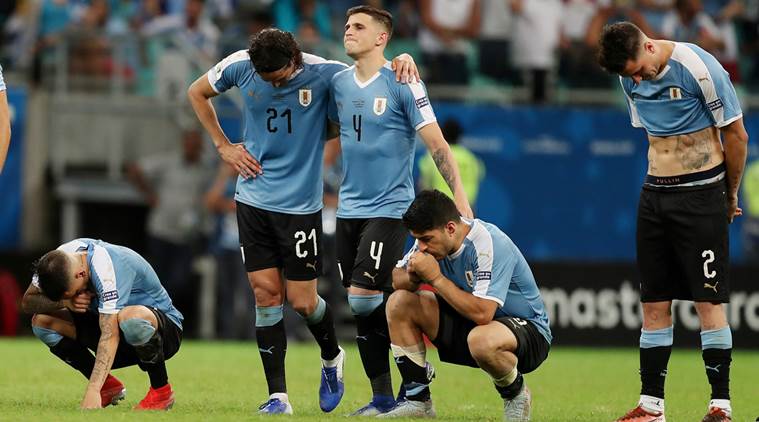 Copa America: Luis Suarez devastated as shootout miss sees Uruguay ...
