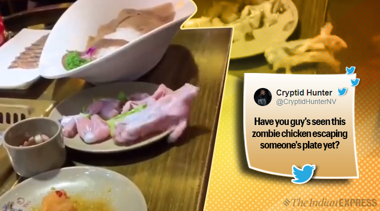 ‘Zombie Chicken’, say tweeple after video of meat crawling off table ...