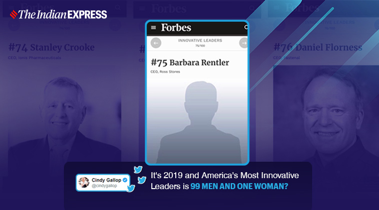 Forbes list of 100 innovators includes one woman; netizens slam the US ...