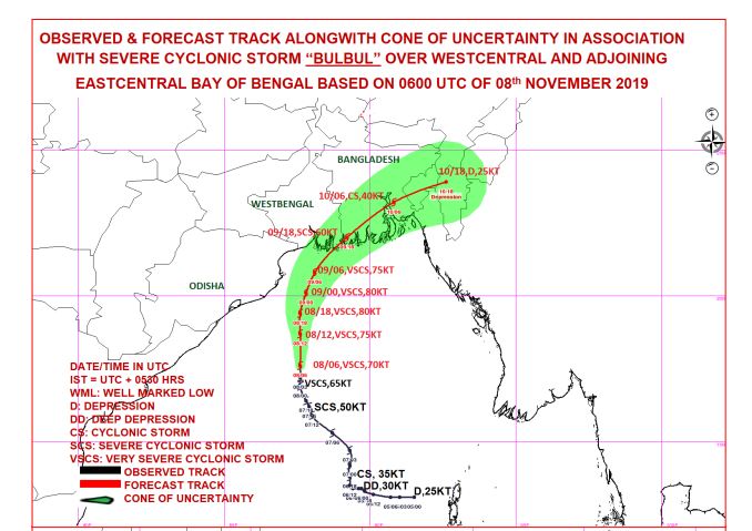 Cyclone Bulbul HIGHLIGHTS: Storm intensifies; rain pounds parts of ...