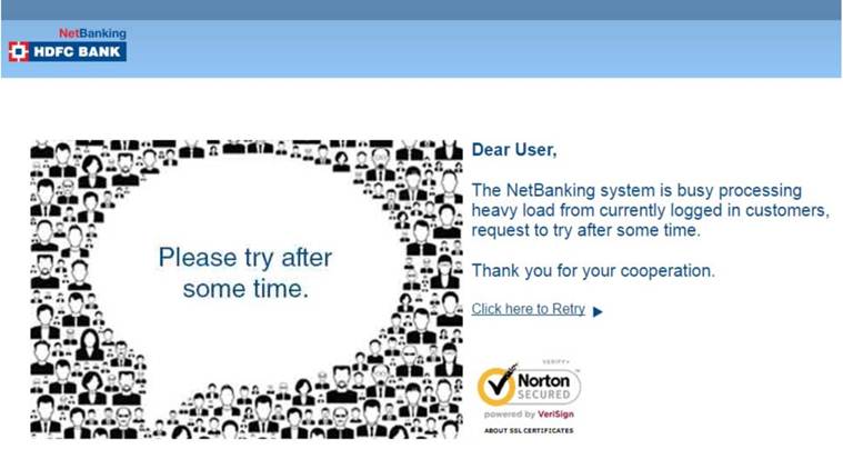 HDFC Bank NetBanking Login Not Working Today Online News: HDFC Website ...