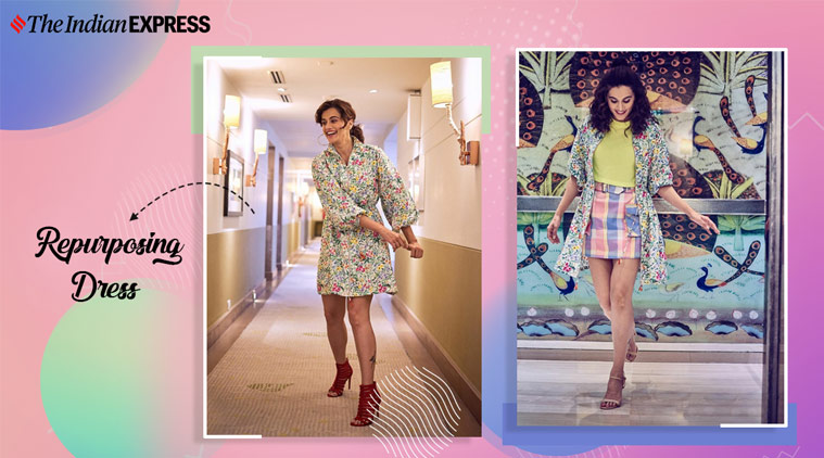 Thappad promotions⁣: Taapsee Pannu, stylist Devki bring repurposing in ...