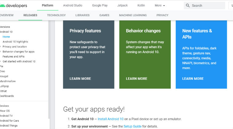 Android 11 developer page goes live for a short while, here’s what it ...