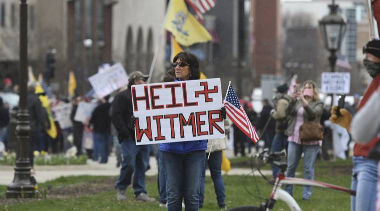 Thousands protest Michigan governor’s social distance order | World ...