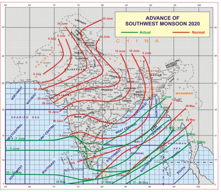 Southwest Monsoon advances into more states, rain lashes parts of Delhi ...