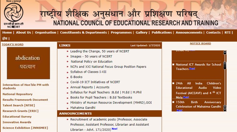 NCERT releases online applications for 266 academic positions ...