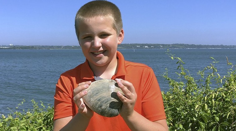 11-year-old Rhode Island boy digs up massive 2 1/2-pound mollusk ...