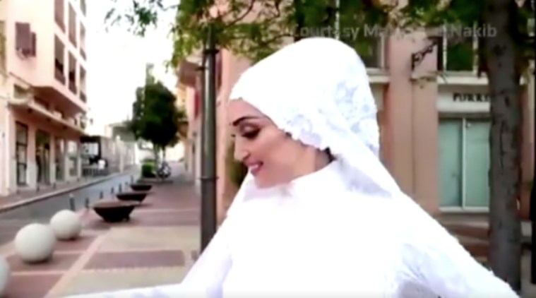 WATCH: Bride wedding shoot captures the moment blast tore through ...