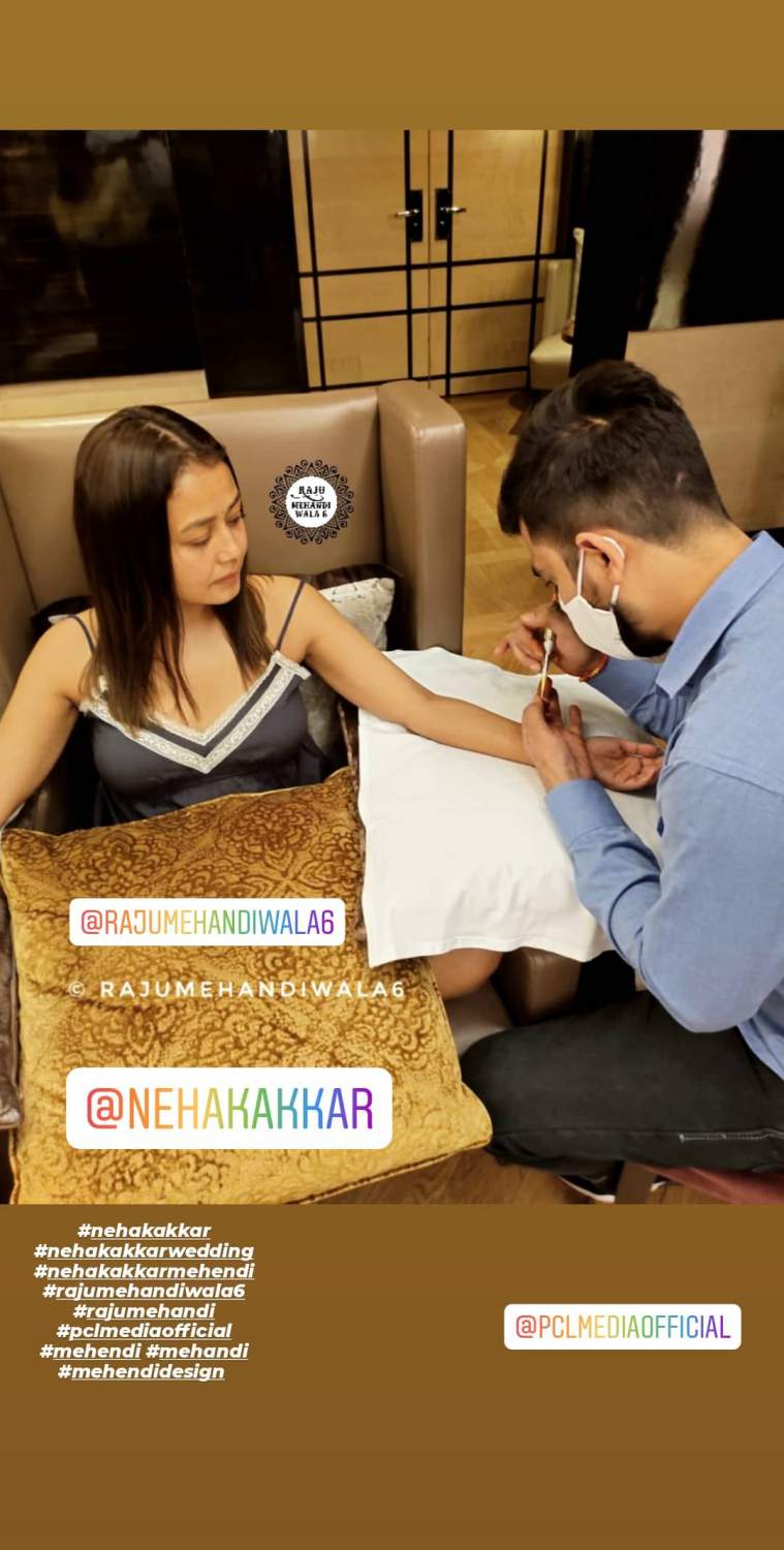 Inside Neha Kakkar and Rohanpreet Singh’s haldi and mehendi ceremony ...