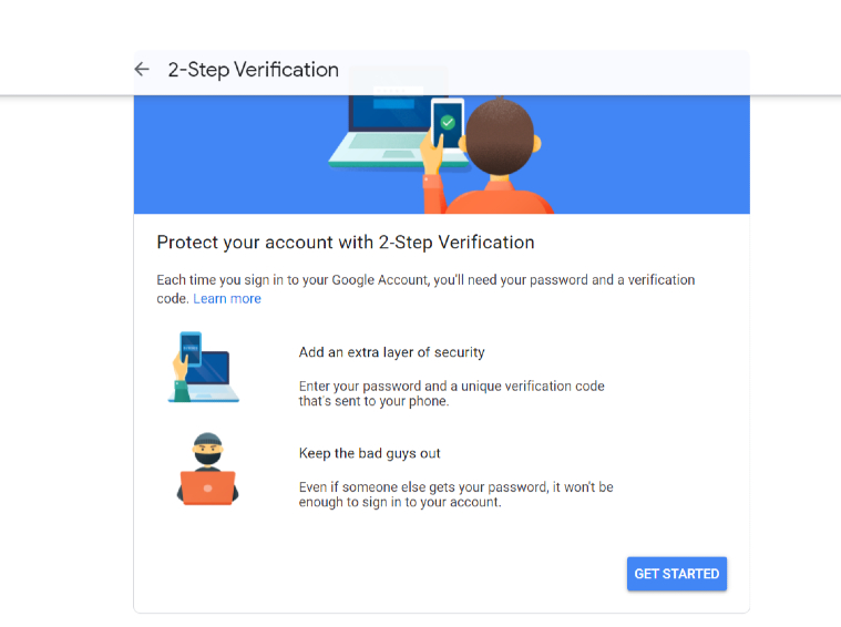 How to enable two-factor authentication for a Gmail account ...
