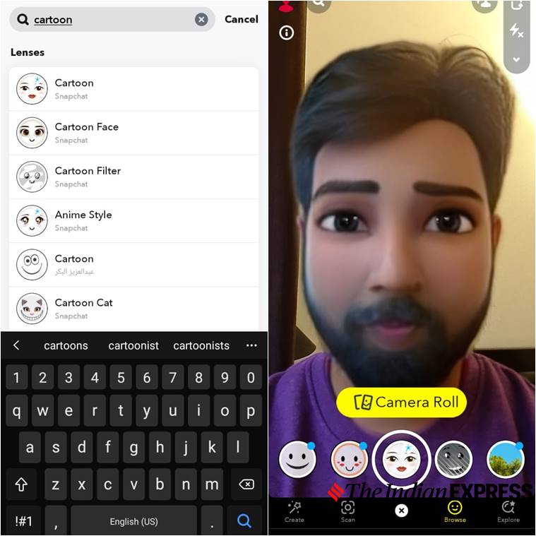 Snapchat rolls out Cartoon Lens: How to click photos, record videos of ...